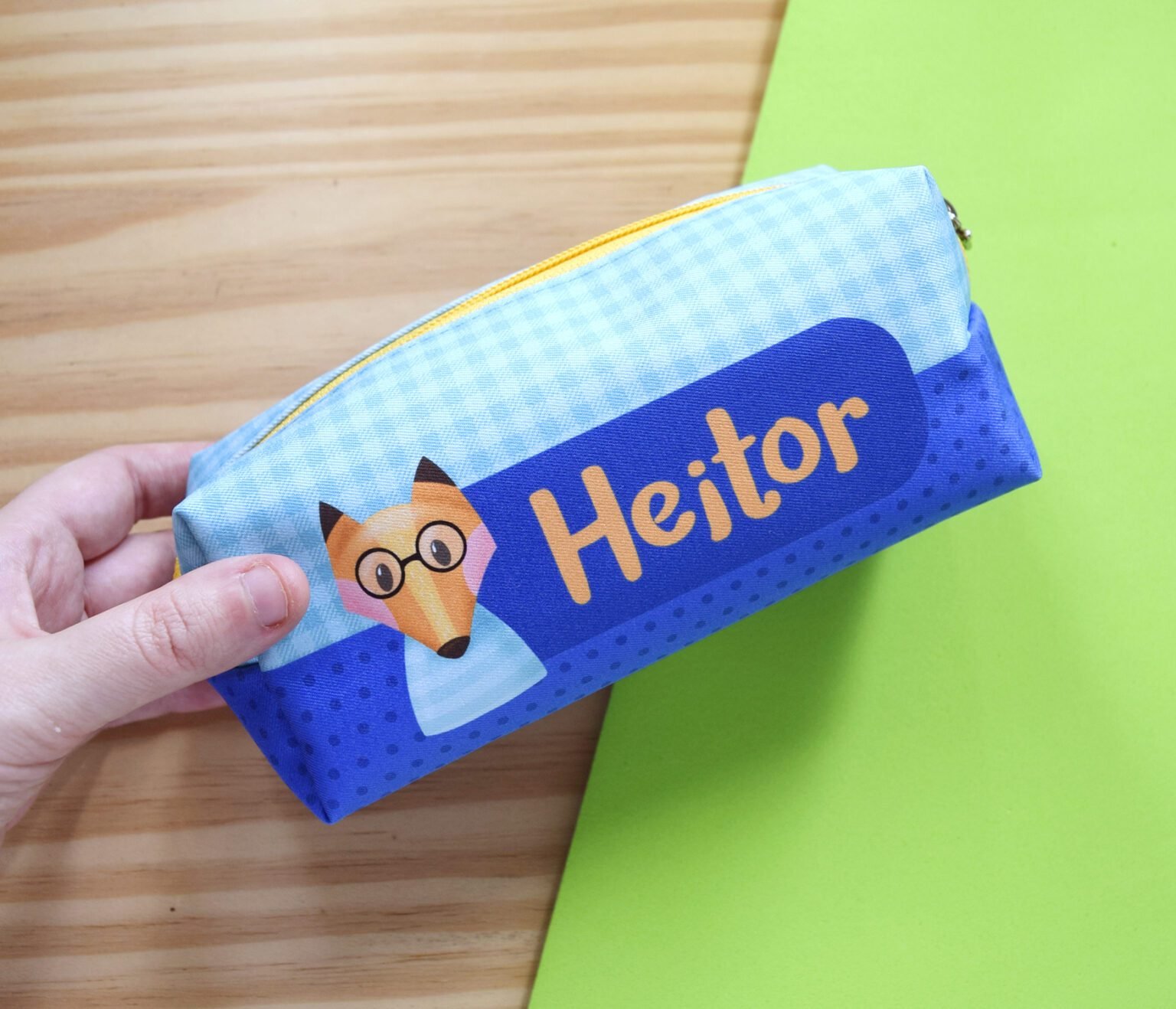 Estojo escolar personalizado – Meia Tigela